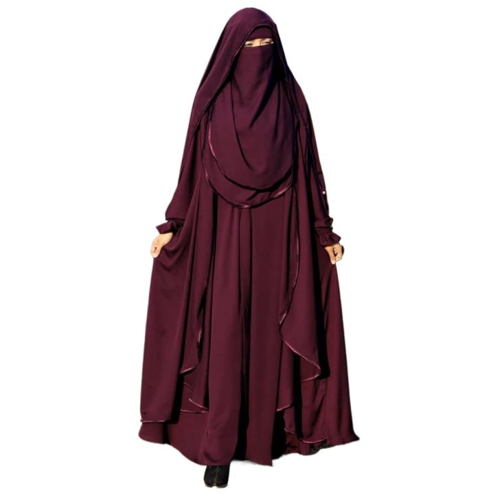 Dubai cherry fabric mohuya full set borka for women | Daraz.com.bd