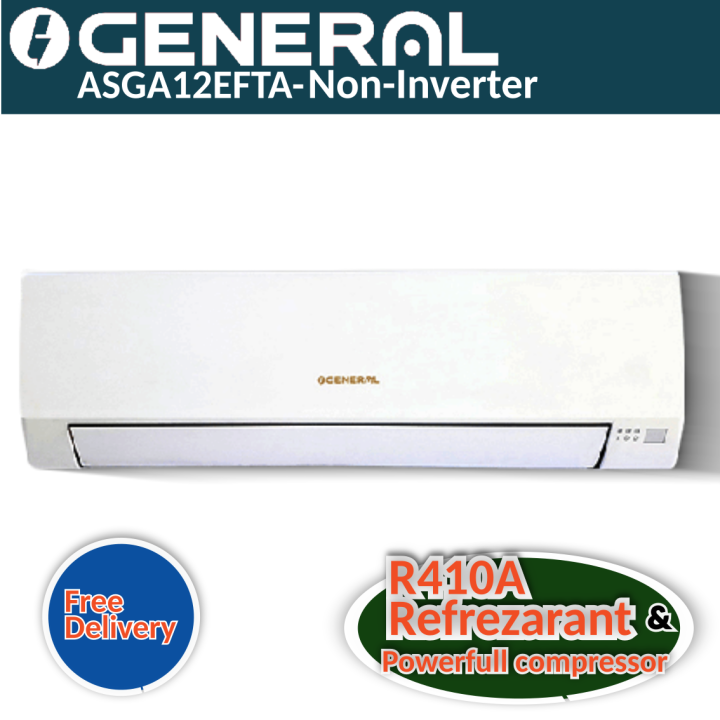 General 1 Ton AC ASGA 12FETA Split Type AC/ Non-Inverter Split Type Air ...