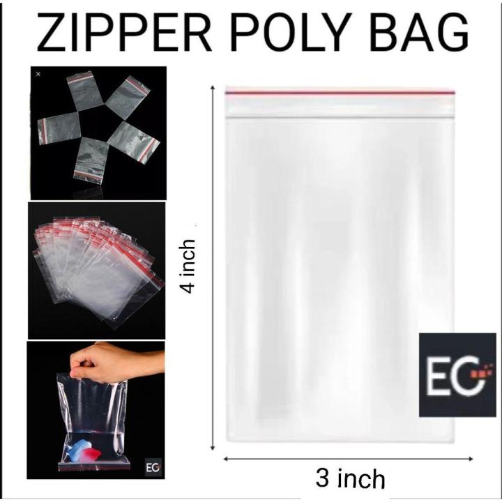 3x4 Inch zip Lock Tip Button Plastic Packet 100 pcs pack | Daraz.com.bd