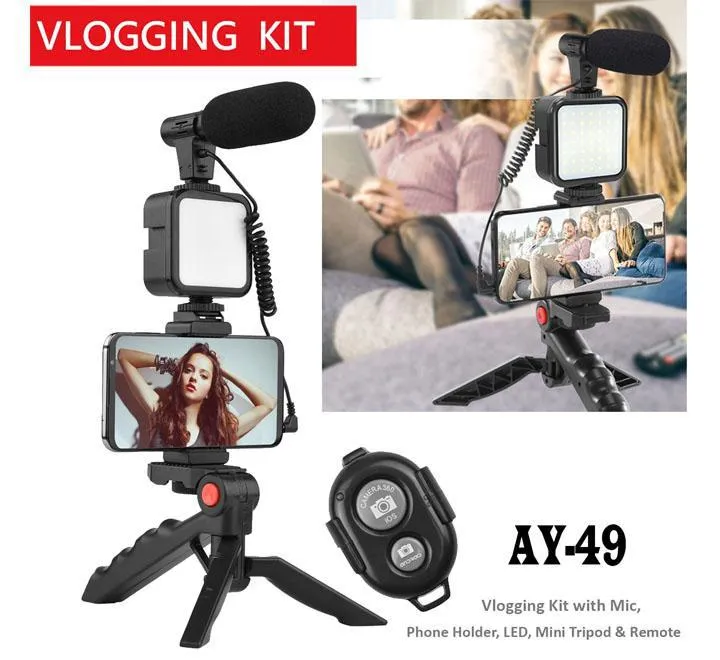 AY-49 Smartphone & Camera Vlogging Studio Kits Video Capture ...