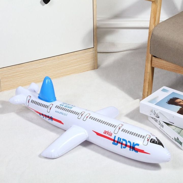Classic Toy PVC Inflatable Airliner Toy 2 Colors 80cm Float Airplane ...
