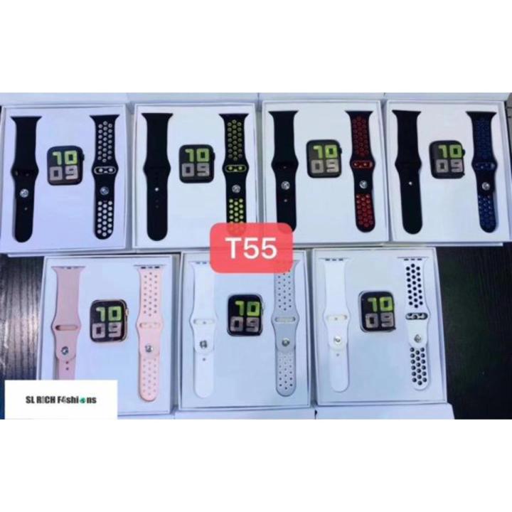 T55 Smart watch Dual Belt Full Touch Water Reset Calling Option - Smart ...
