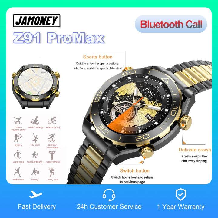 Outdoor Sports Smart Watch for Men 1.52inch HD Screen AI Voice Bluetooth Call Health Monitoring ...