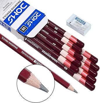 DOMS DRAWING & SKETCH PENCIL SET - HB 2B 4B 6B 8B 10B & ERASER | Daraz ...