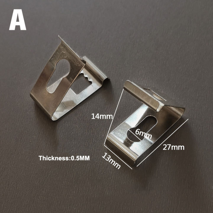 20Pcs Photo Frame Clips Fasteners Hooks Metal Spring Turn Clip Hanger ...