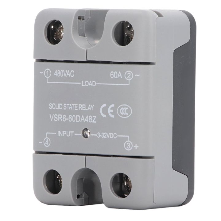 Solid State Relay Module 60A 3 To 32VDC Input 60A 480VAC Output DC To ...