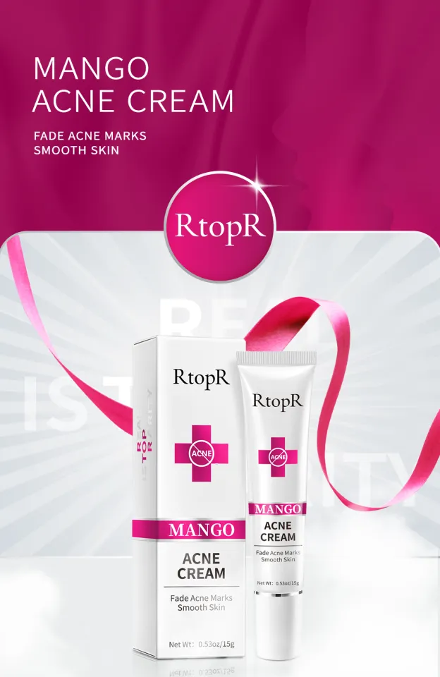 New RtopR Mango Repair Acne Cream Anti Acne pot Acne Treatment car Blackhead Cream hrink Pore Whitening Moiturizing Face kin Care 15g Daraz .bd