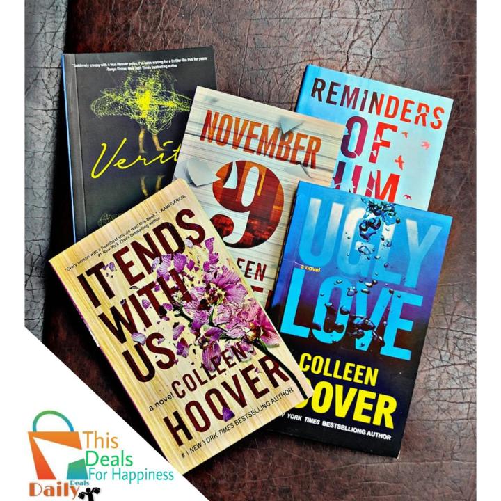 Colleen Hoover 5 Books Collection Set (November 9, Ugly Love, It Ends ...