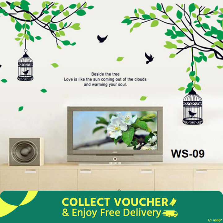 3D Wall Sticker - Green - Sticker | Daraz.com.bd