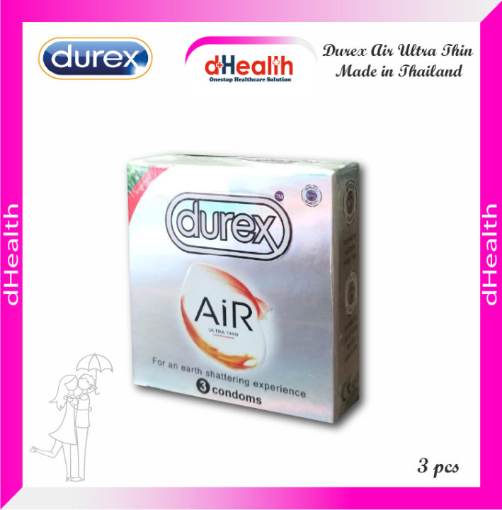 Durex Air Ultra Thin Condom Single Pack (3x1)=3pcs | Daraz.com.bd