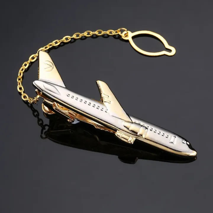 【happy one】Men's Accessories aircraft picture Tie tacks aeroplane plane ...
