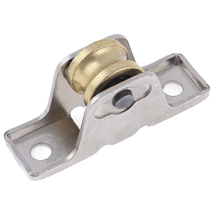 1.6cm Dia Single Roller Window Pane Pulley Doors Wheel Silver + Gold ...