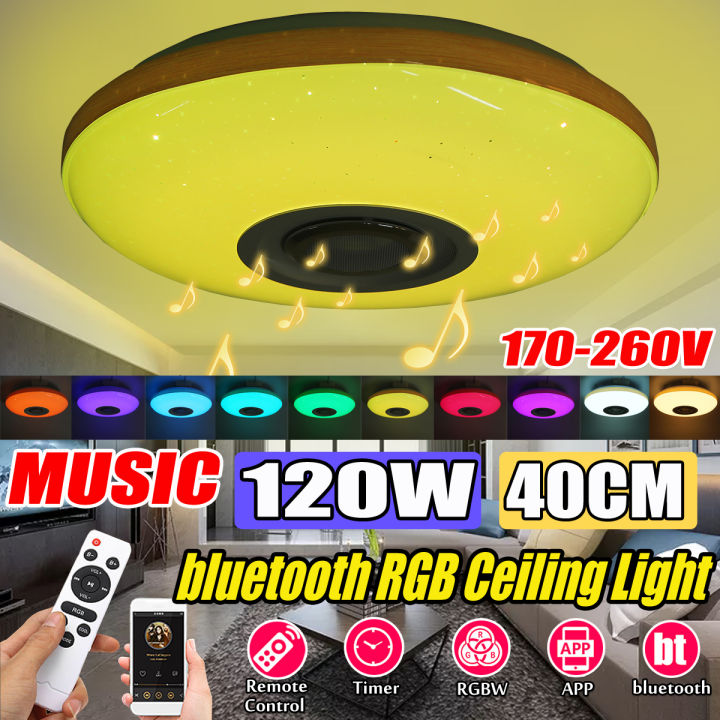 Durable 120W Modern LED Ceiling Light RGB Remote Control Ceiling Lamp ...