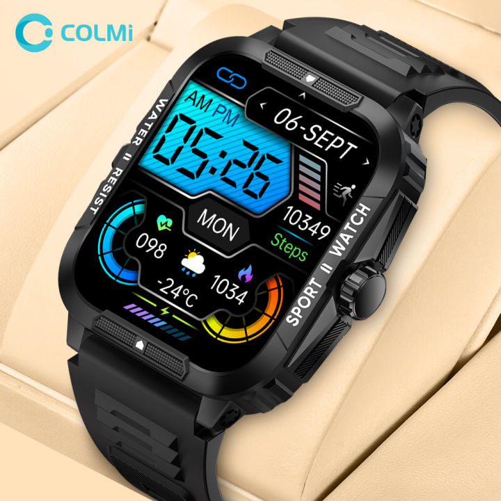 COLMI P76 1.96 Outdoor Military Smartwatch Men Bluetooth Call Smart ...