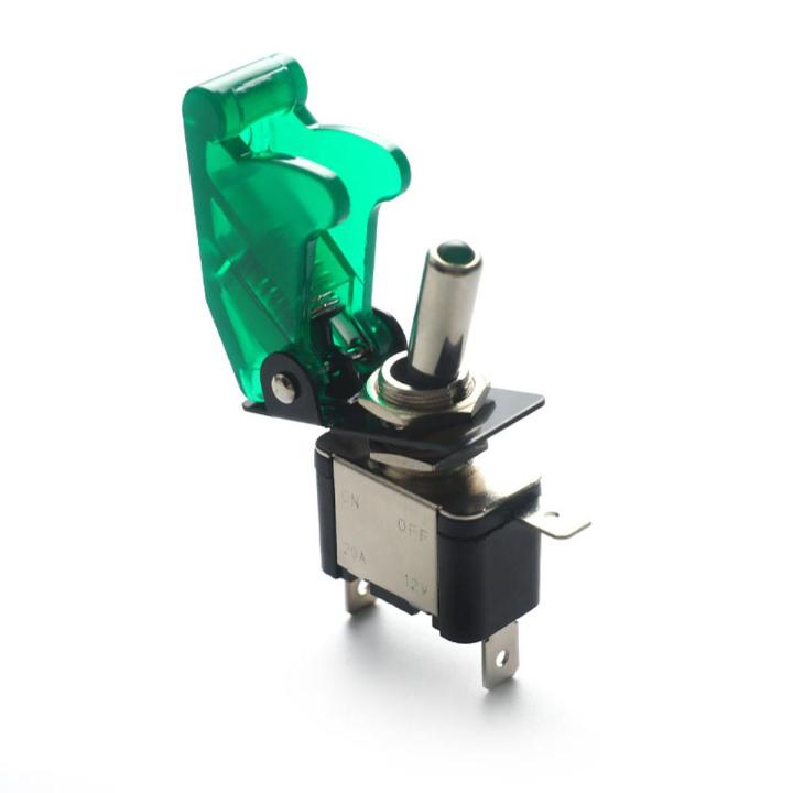 Car Truck Illuminated Led Toggle Switch Safety Aircraft Flip Up Cover ...