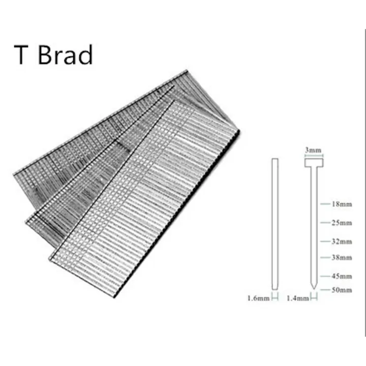 T20/3/4Inch 2500 Pcs High-Quality Nail Pin Air Brad Nailer Wire Refill ...