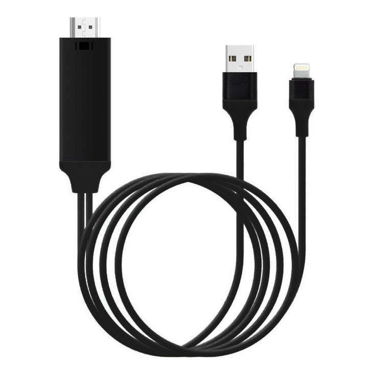 iP Port/USB to 4K HD Display Port Cable for iPhone/for iPad/for iPod ...