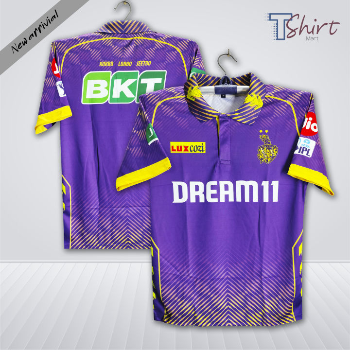 Kolkata Knight Riders Premium IPL Cricket Jersey For Men - KKR Half ...