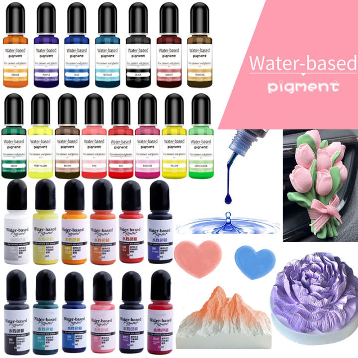 10ml Water-Based Gypsum Cement Coloring Plaster Pigment Watercolor ...