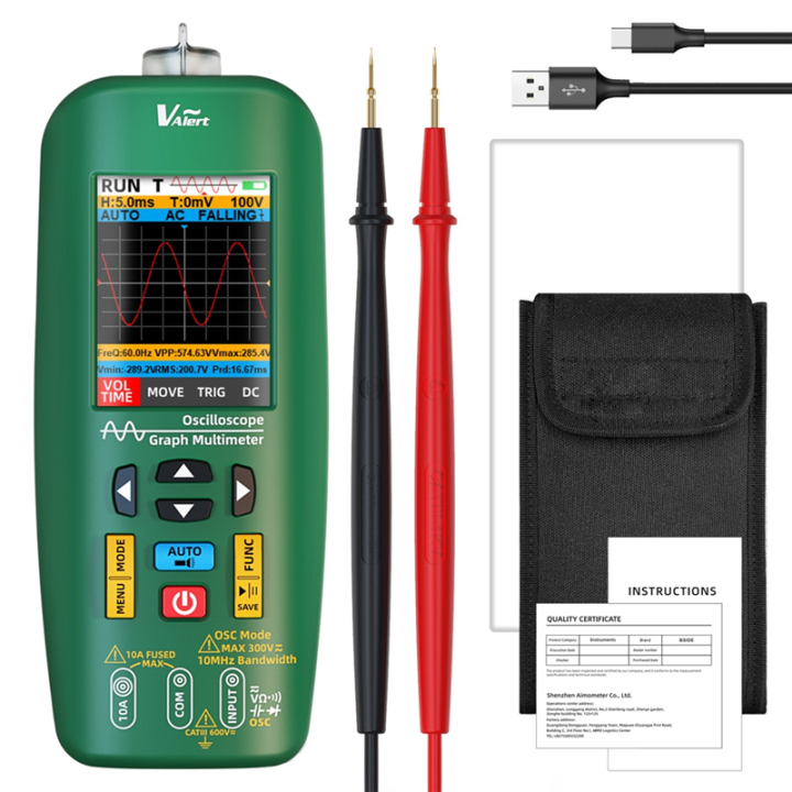 Digital Handheld Oscilloscope Multimeter Electric Pen Graph Multimeter ...