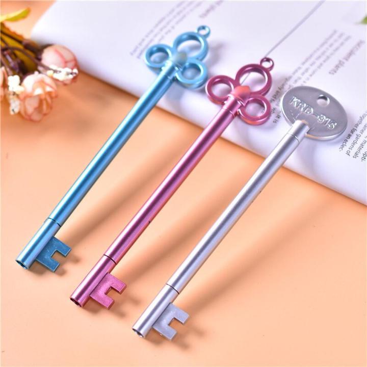 1pcs Retro Key Neutral Pen Student Cartoon Cute Signing Writing Pen ...