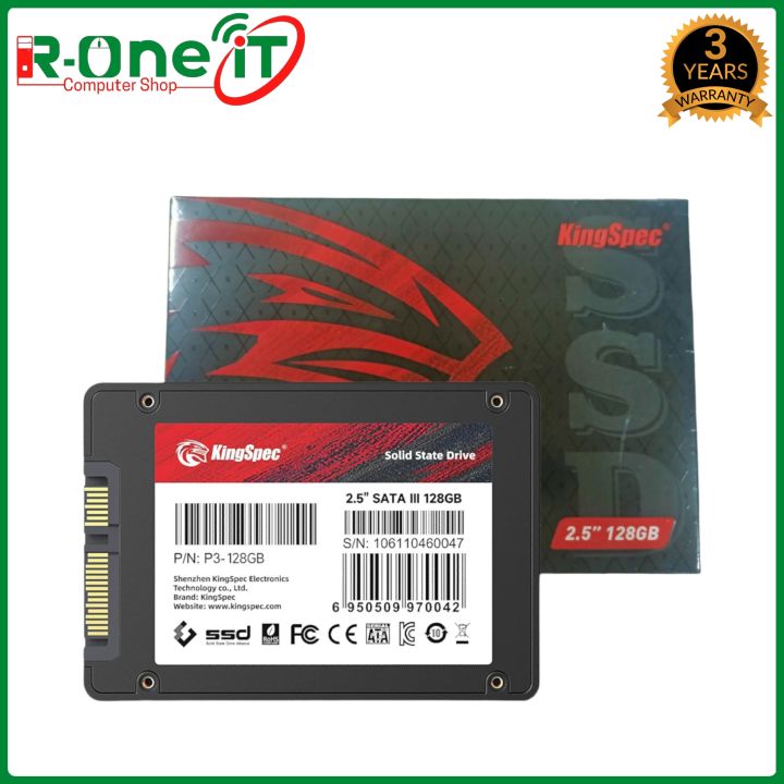 Kingspec SSD 128GB 2.5 "SATA III Solid State Drive with 3 Years ...