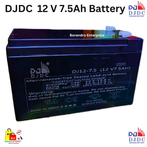 DJDC 12v 7.5Ah Sealed Lead Acid Battery / DONG JIN GROUP Battery For ...