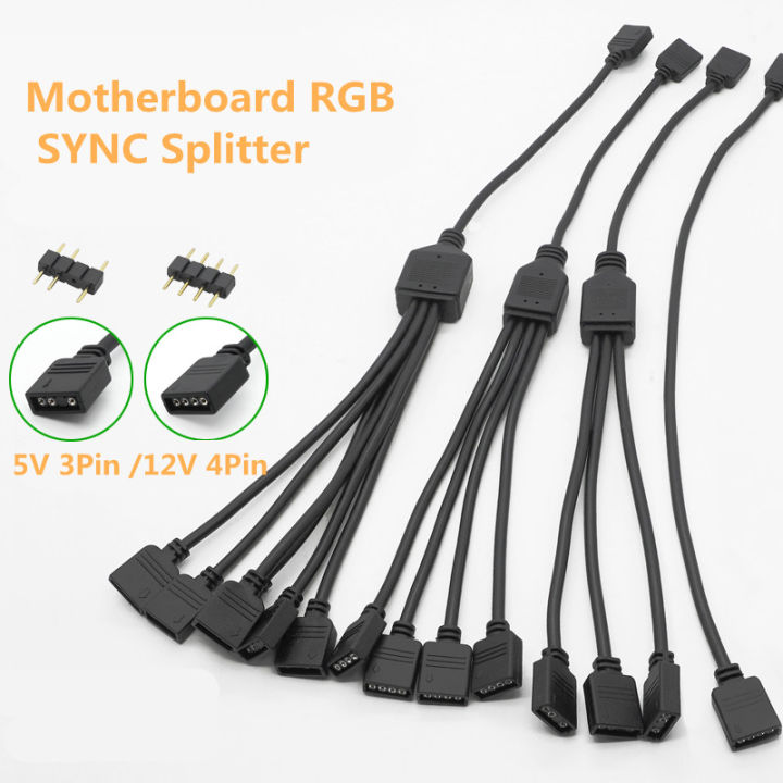 4pin 5pin Rgb Rgbw Connector Cable Female Extension Hub 1 To 2 3 4 ...