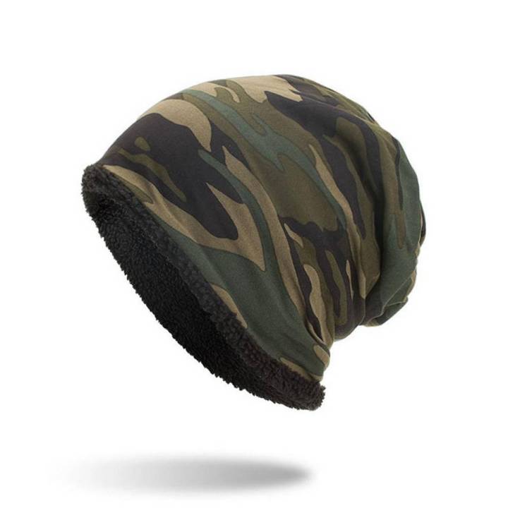 Camo Beanie Camouflage Skull Caps Unisex Warm Winter Wool Ski Caps ...
