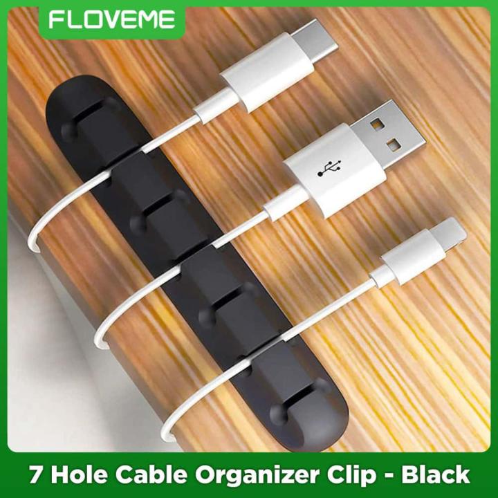 Floveme Cable Clip Self Adhesive Cable Organizer Wire Holder Cable ...