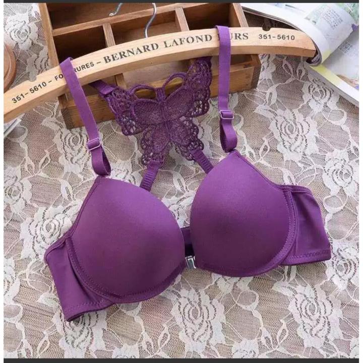 Frontclosedbutterflypush Up Bra Women Sexybra In Lace Design Bra For Girls ব্রা Bra