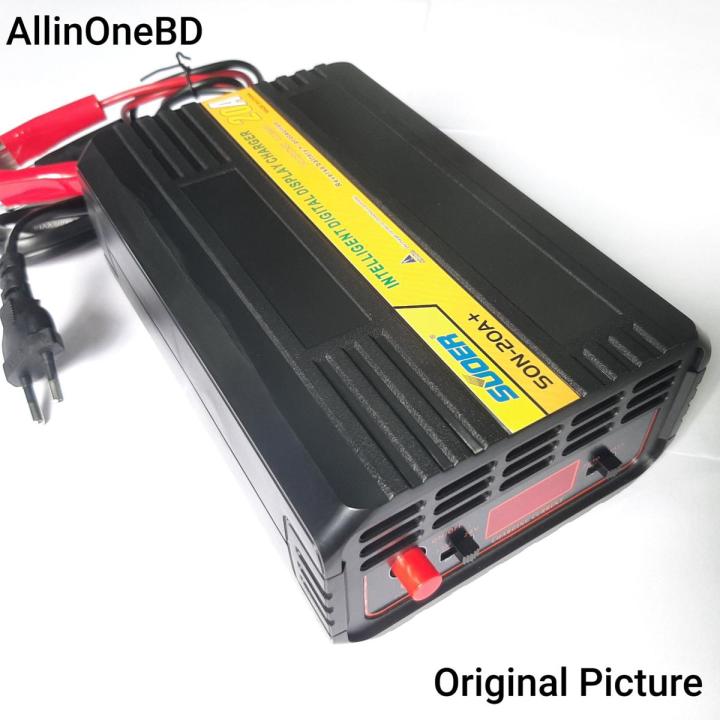 Battery Charge Full Auto 12 and 24 Volt 20AH Battery Charger - Fast and Efficient Charging for ...