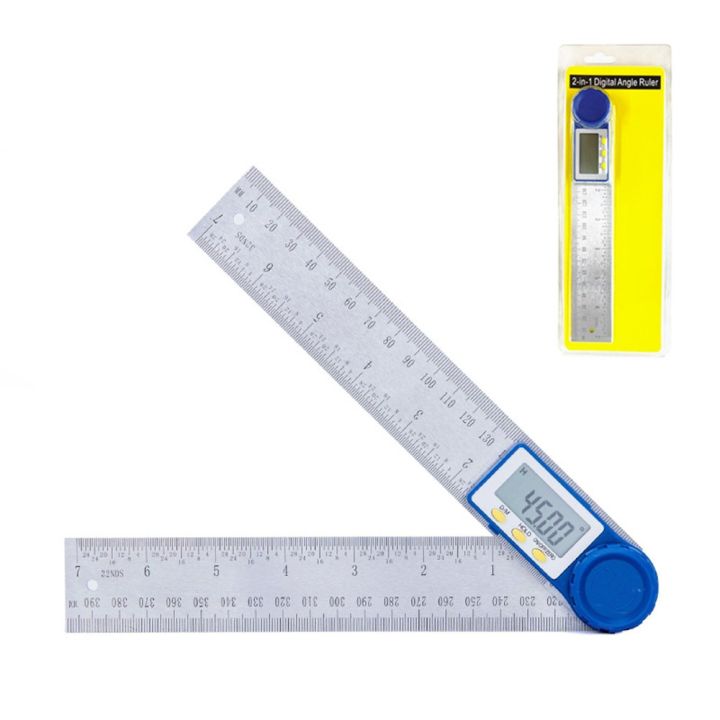 Digital Protractor 200mm 7 Inch Digital Angle Finder Protractor Ruler ...