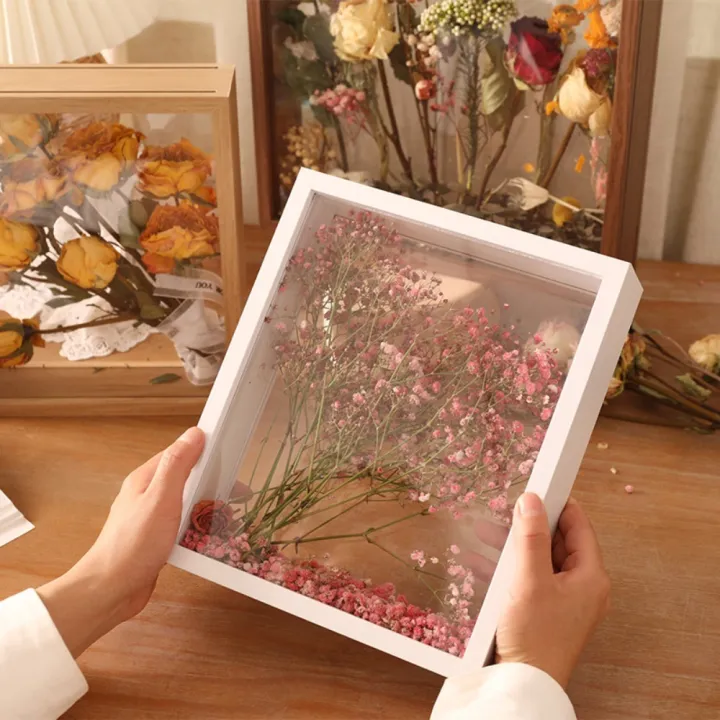 【Sell-Well】 Specimen Storage Frame Display Box Dry Flower Wall Mount ...