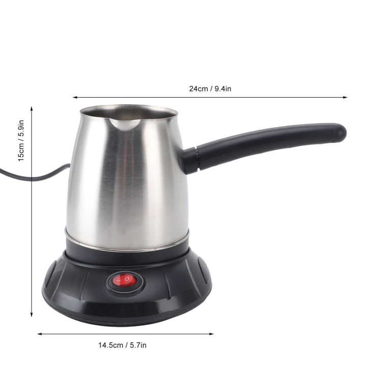 Turkish Coffee Maker Pot Stainless Steel Electric Coffee Kettle 500ml ...