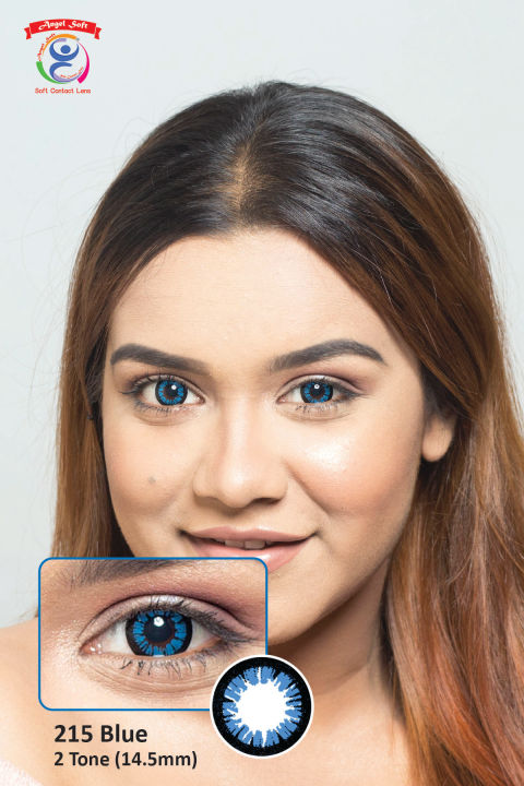 Angel Soft 215 Blue Contact Lens Angel Soft Color Contact Lenses & Kit ...