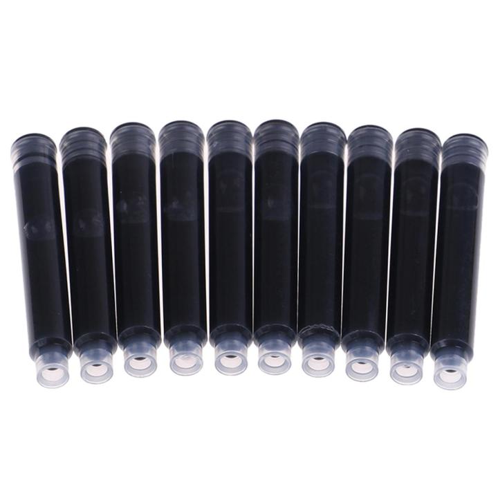 10pcs fountain pen ink cartridges Black assurance 3.4mm Caliber ...