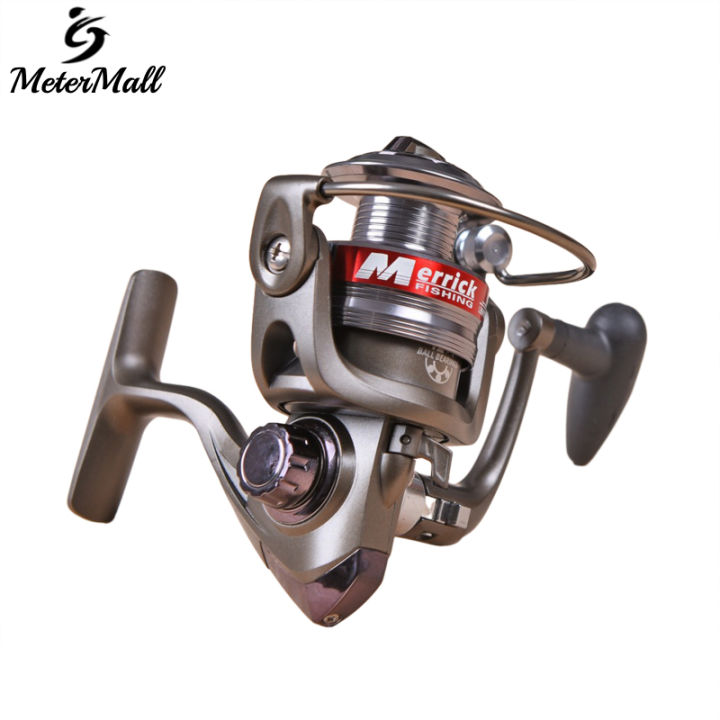 MeterMall Spinning Fishing Reel 5.2:1 High Speed Ratio 12 Ball Bearing ...