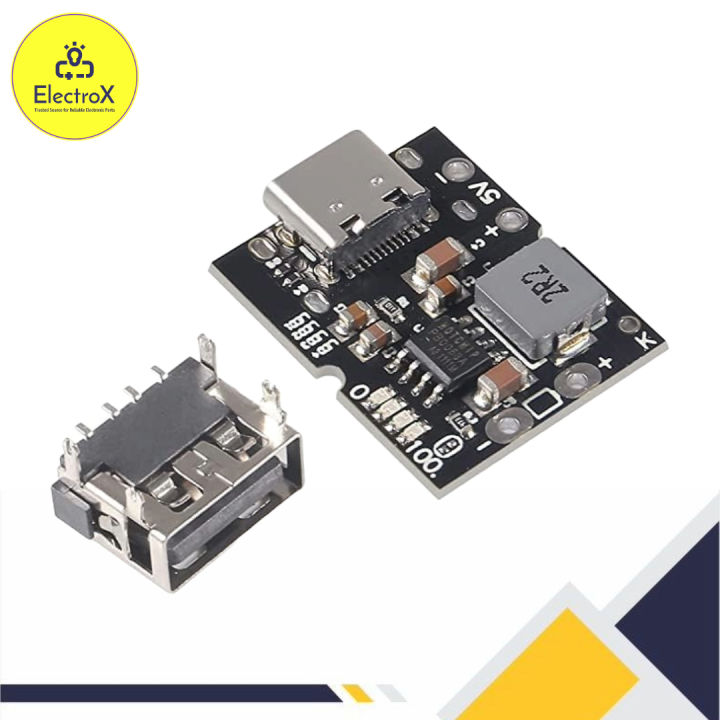 5V 2A Lithium Battery Charging Board Type-C Input with Female Charging ...