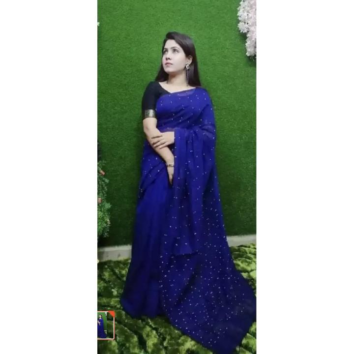 Kotha Khesh saree Black colour Saree | Daraz.com.bd