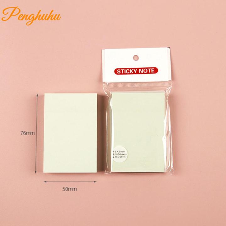 100pcs Student Message Sticky Notes Portable Tearable Self-adhesive ...