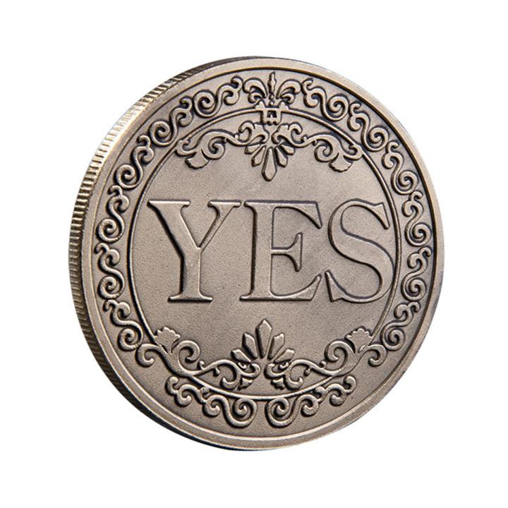 【3C VictoryEagle】Retro YES NO Letter Commemorative Coin Decision Making | Daraz.com.bd