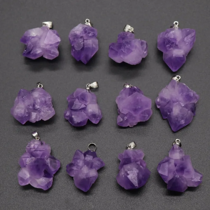 【Lejia】Retro Stone Birthstone Flower Nuggets Raw Quartz Stone Reiki ...
