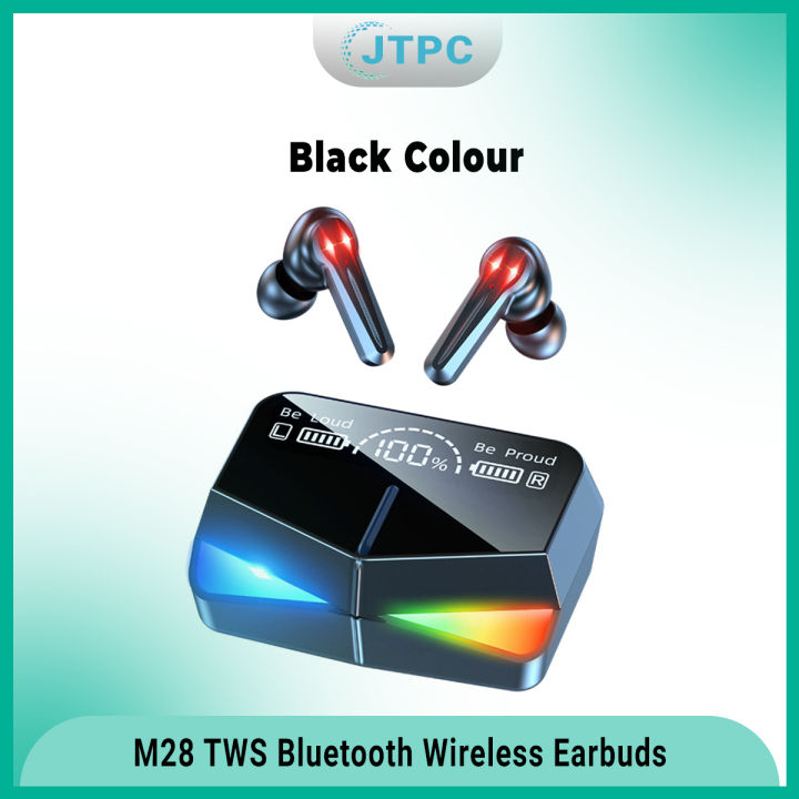 M28 TWS Bluetooth Wireless Earbuds - Black | Daraz.com.bd