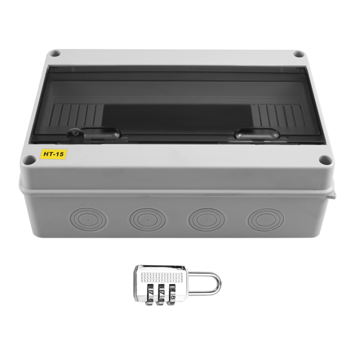 HT Series Junction Box 15WAY IP65 Waterproof Distribution Box Outdoor Plastic Electrical ABS ...