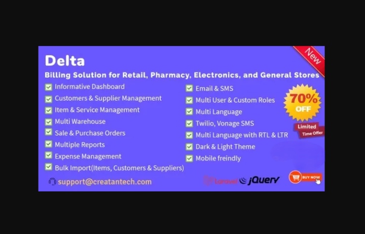Delta POS- Invoicing, Billing & Inventory Management System with GST ...