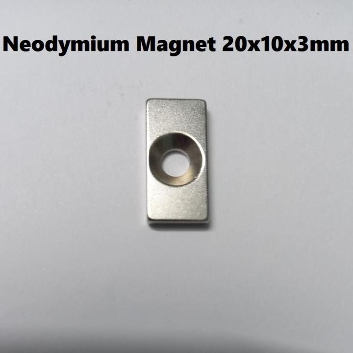 Rectangular Neodymium Magnet 20x10x3mm Industrial Super Strong Rare ...