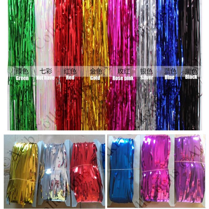 Foil Metallic Curtain Backdrop For Happy Birthday Party Decoration ...