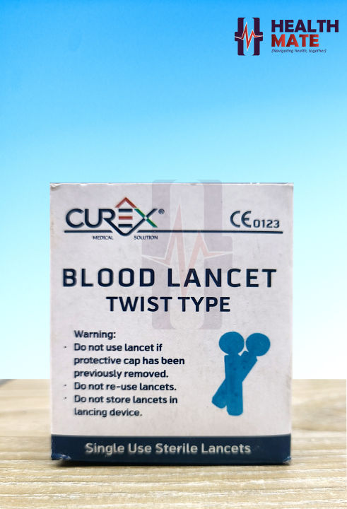 Curex Blood Lancet 30G – 100 pcs Sterile Needles for Glucometer | Pain ...