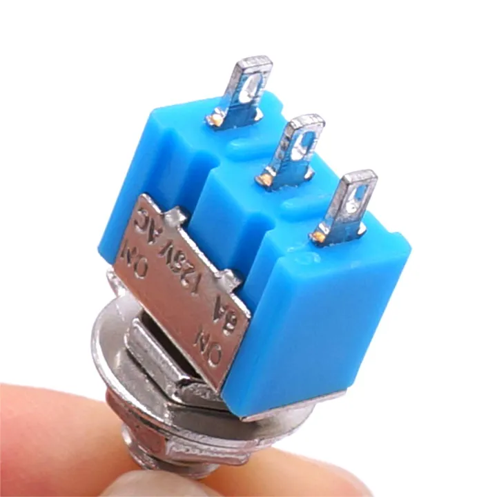 10mm Long HEAD 3Pin Self-Lock TOGGLE Switch MTS202 AC 125V 6A 3 Pin 3 ...